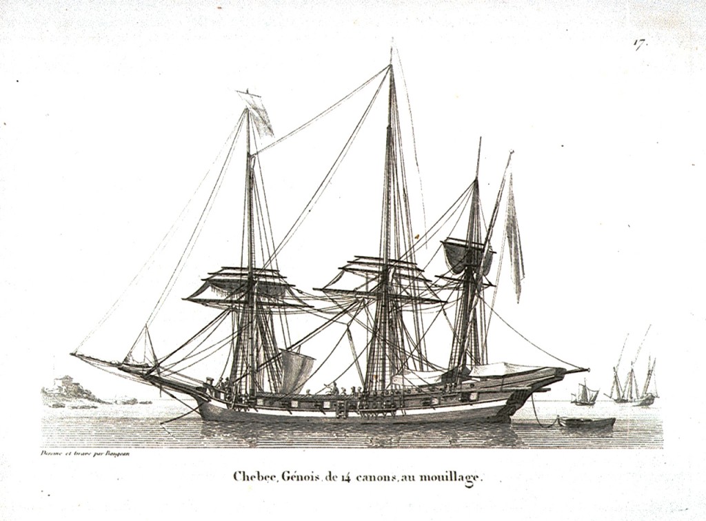 French Xebec Boberach (captured from Algeria in 1830) – The Model ...