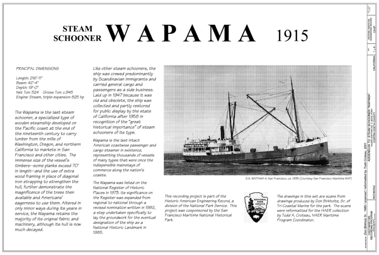 Steam Schooner Wapama – The Model Shipwright